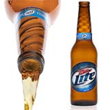 Bottle with ridges inside - MoreInspiration