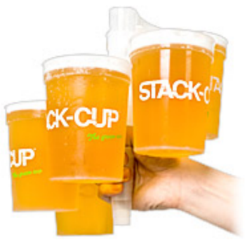 Stack-Cups, Stackable Pint Glasses - MoreInspiration
