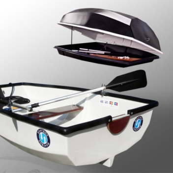 Car-top cargo box doubles as a boat - MoreInspiration